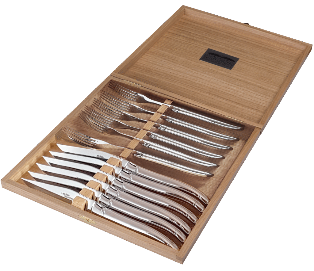12 pcs cutlery set Laguiole Prestige stainless steel - Goyon-Chazeau